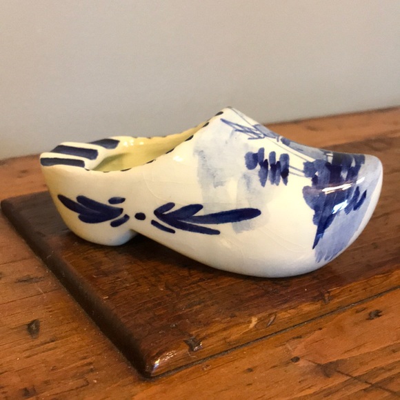 Vintage | Accents | Vintage Signed Delft Blue Ceramic Dutch Clog | Poshmark